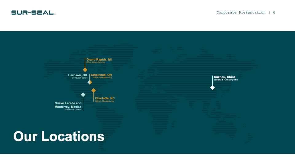 Sur-Seal Locations | Sur-Seal
